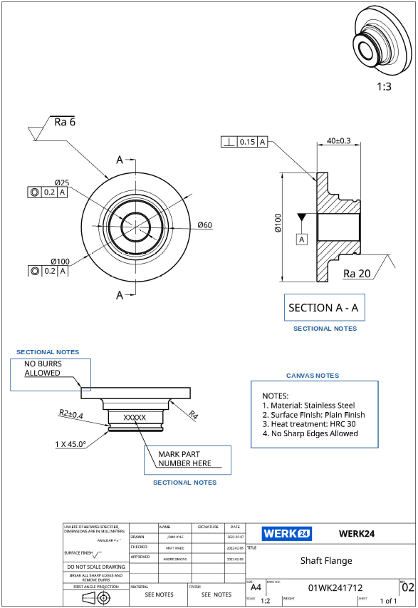 AI Feature Extraction from Engineering Drawings | Werk24